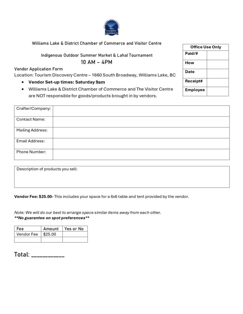 Event Directory - Williams Lake & District Chamber of Commerce