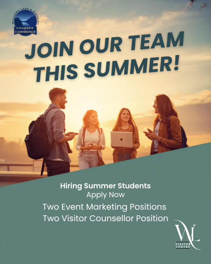 Summer Jobs 2026 - Williams Lake & District Chamber of Commerce